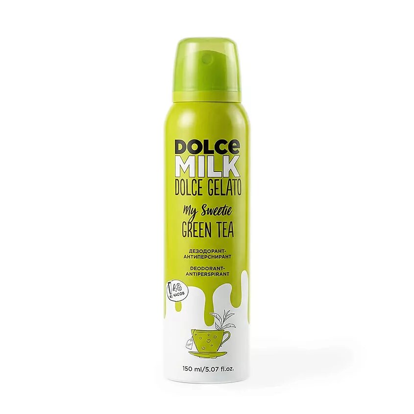 DOLCE MILK Дезодорант-антиперспирант Мой сладкий, зеленый чай Dolce Gelato Deodorant, 150 мл