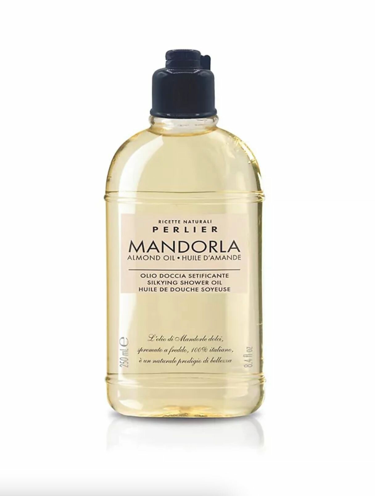 PERLIER Масло для душа шелковистое с миндалем Mandorla, 250 мл