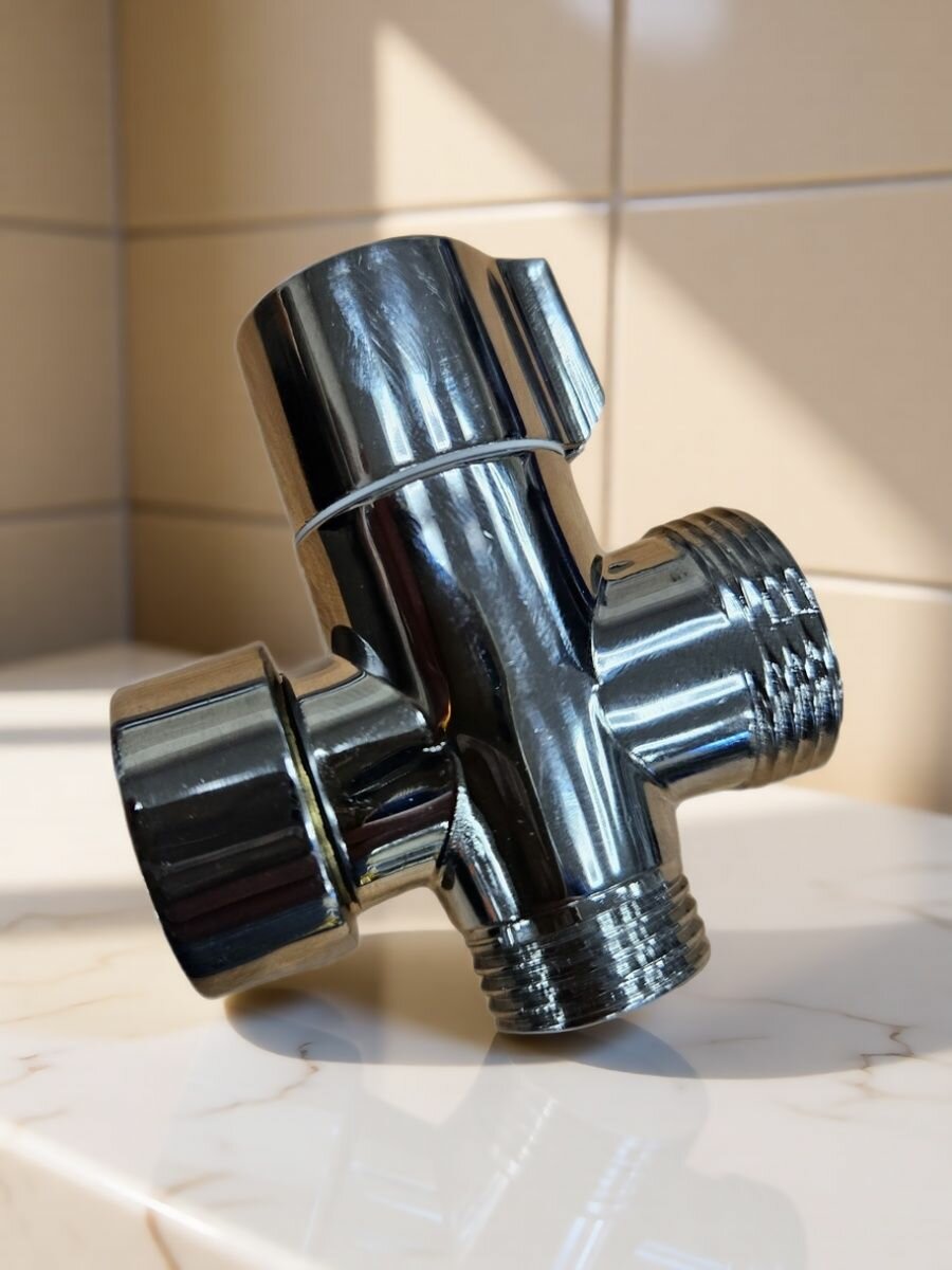 Дивертор для смесителя 3/4*3/4*1/2 , поворот рычага 180 градусов