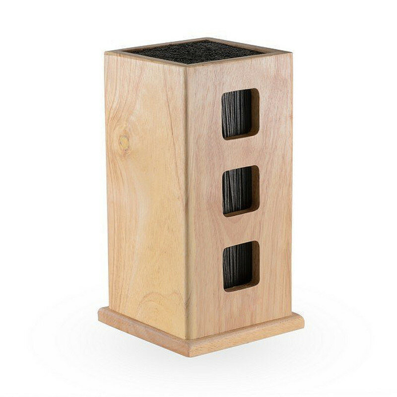 Подставка для ножей RÖNN Swed house деревянная 11*11*23 см. универсальная