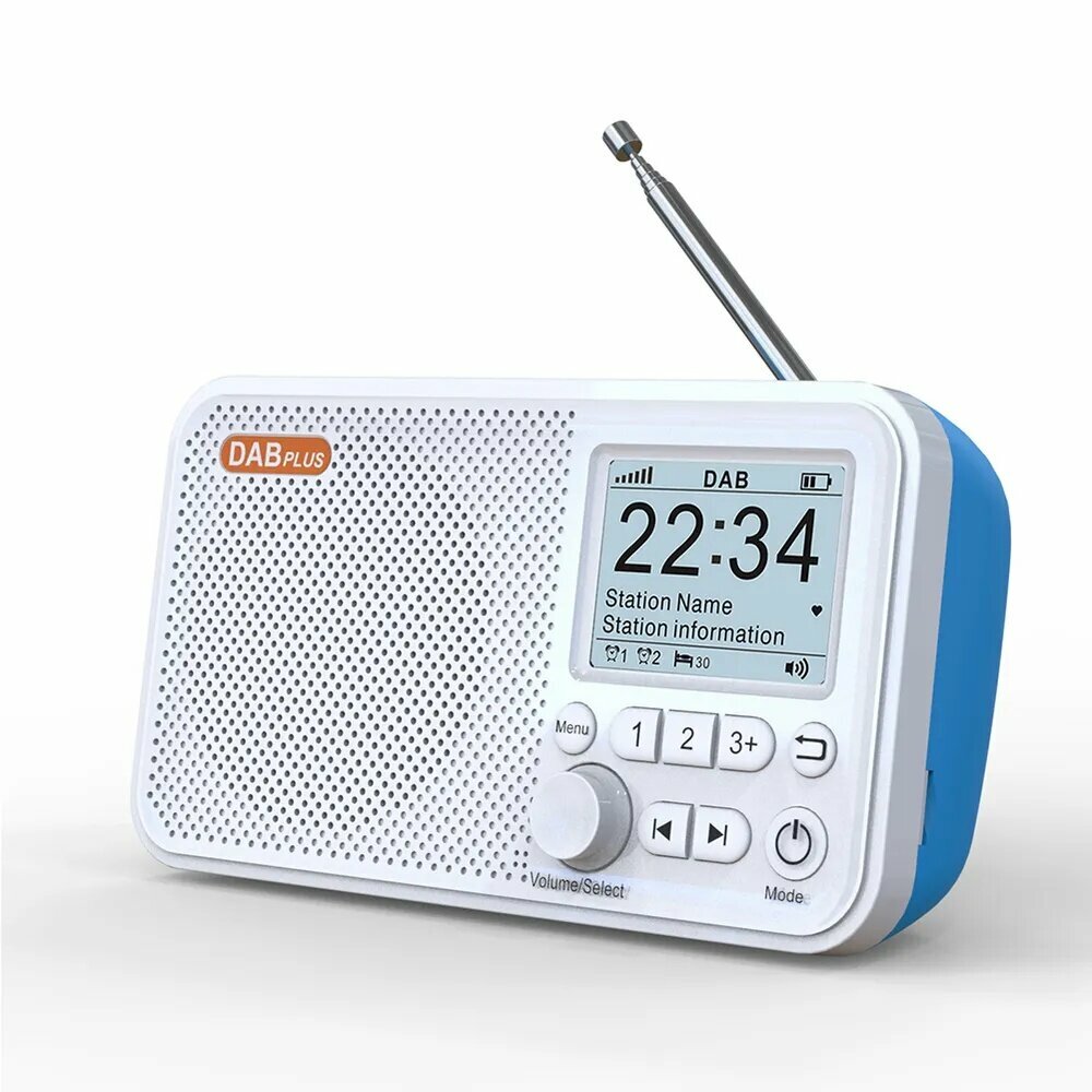 C10 2,4-дюймовый цветной Ж -экран Цифровой настольный будильник DAB DAB + FM-радио