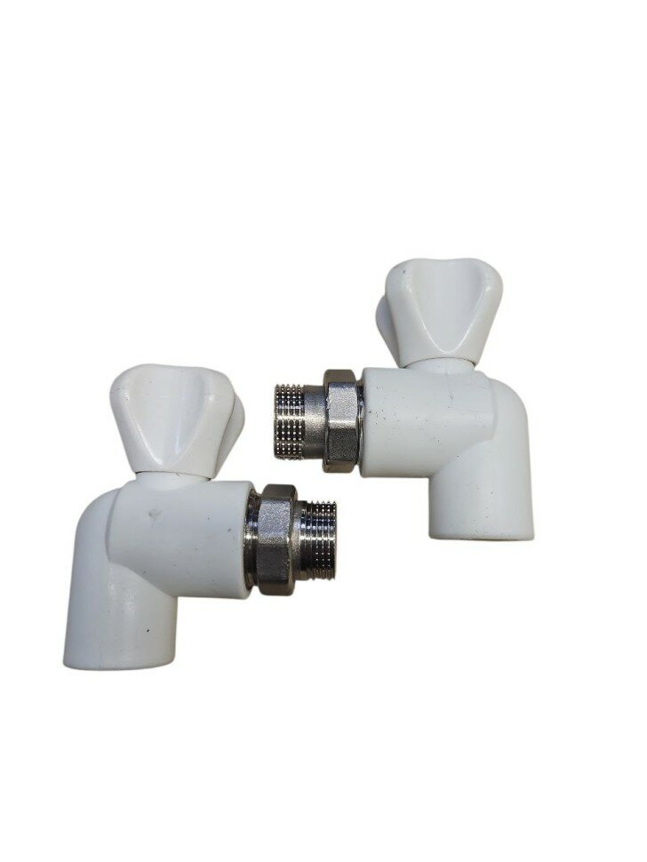 PPR-C Кран шаровой угловой накидная гайка 25х3/4 2 шт.