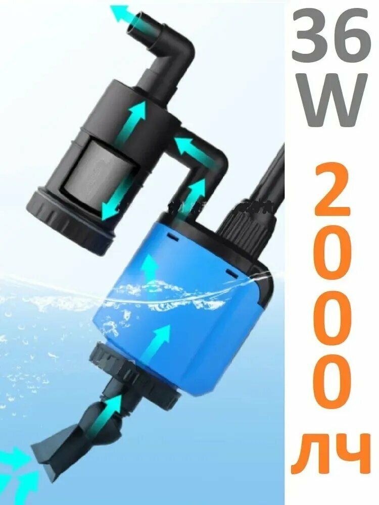 2025 Мощный пылесос грунта 36W 2000 л. ч, 220V максималка