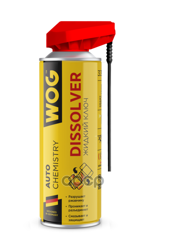 Смазка жидкий ключ разрушитель ржавчины WOG, 335 мл WOG арт. WGC0307