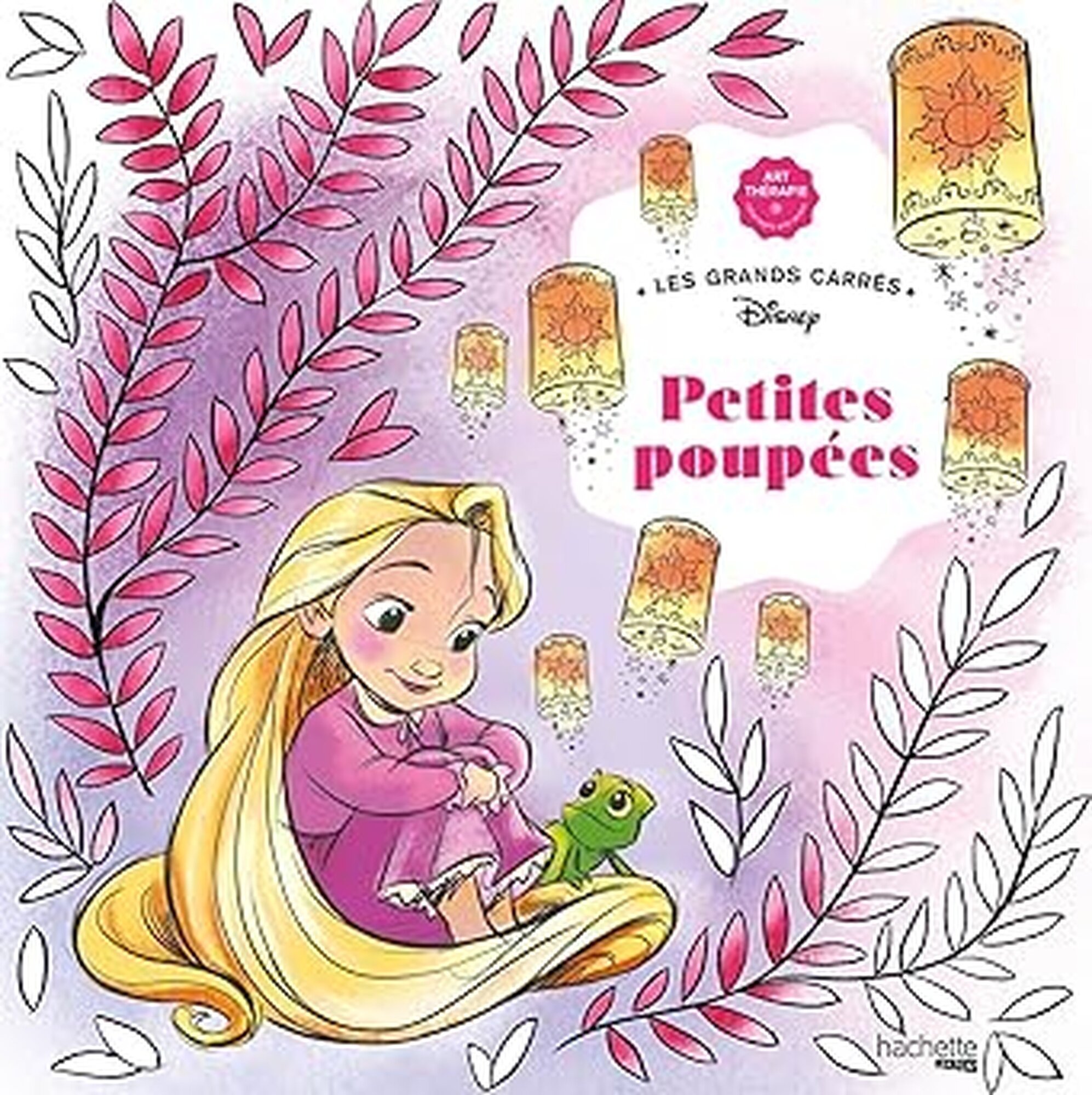 Книга-раскраска Hachette Les Grands Carres - DISNEY маленькие принцессы PETITES POUPEES, 96 стр - 2017242292