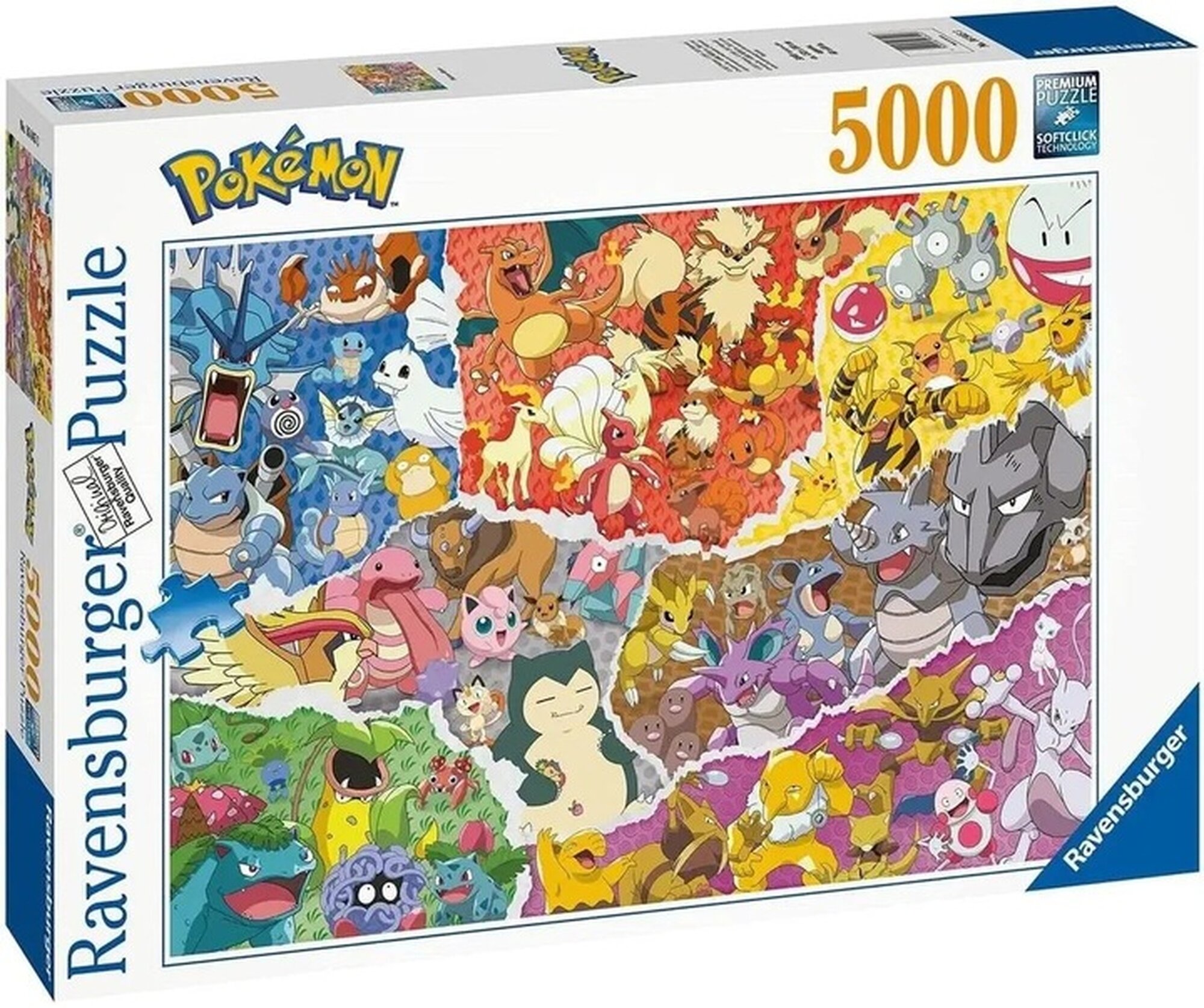 Пазл Ravensburger - Pokemon, пазл 5000 деталей - Равенсбургер 16845