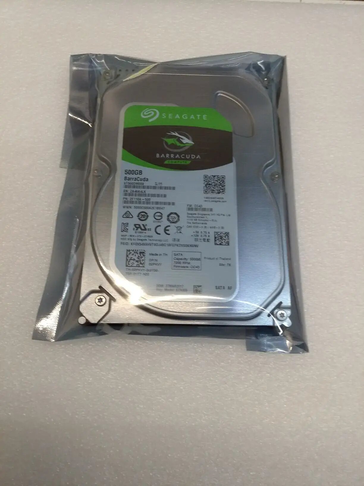 HDD диск 500 Гигабайт Seagate ST 500DM009 для компьютера 3.5 дюйма