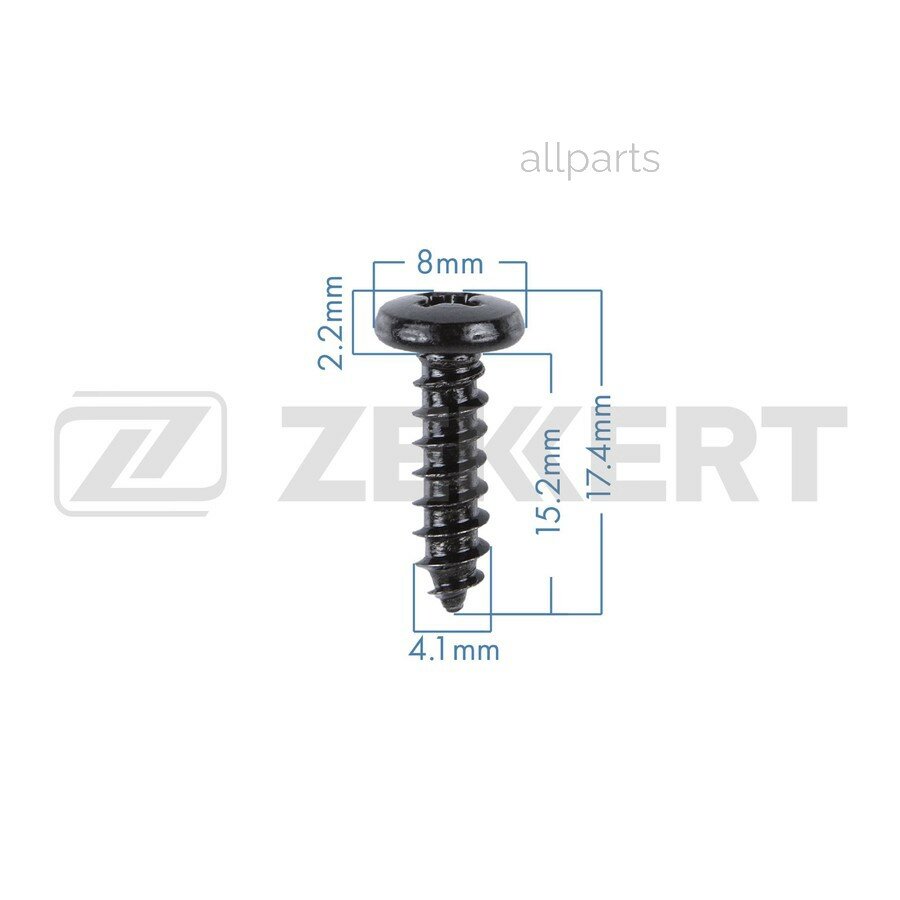 ZEKKERT BE-1129 Саморез BMW Hyundai Kia VAG (миним. кол-во заказа 10 шт)