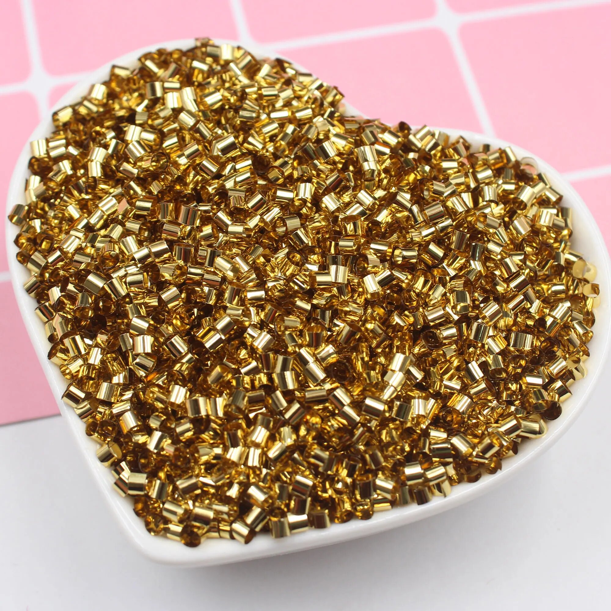 Бусины Gold 20г для полимерной глины