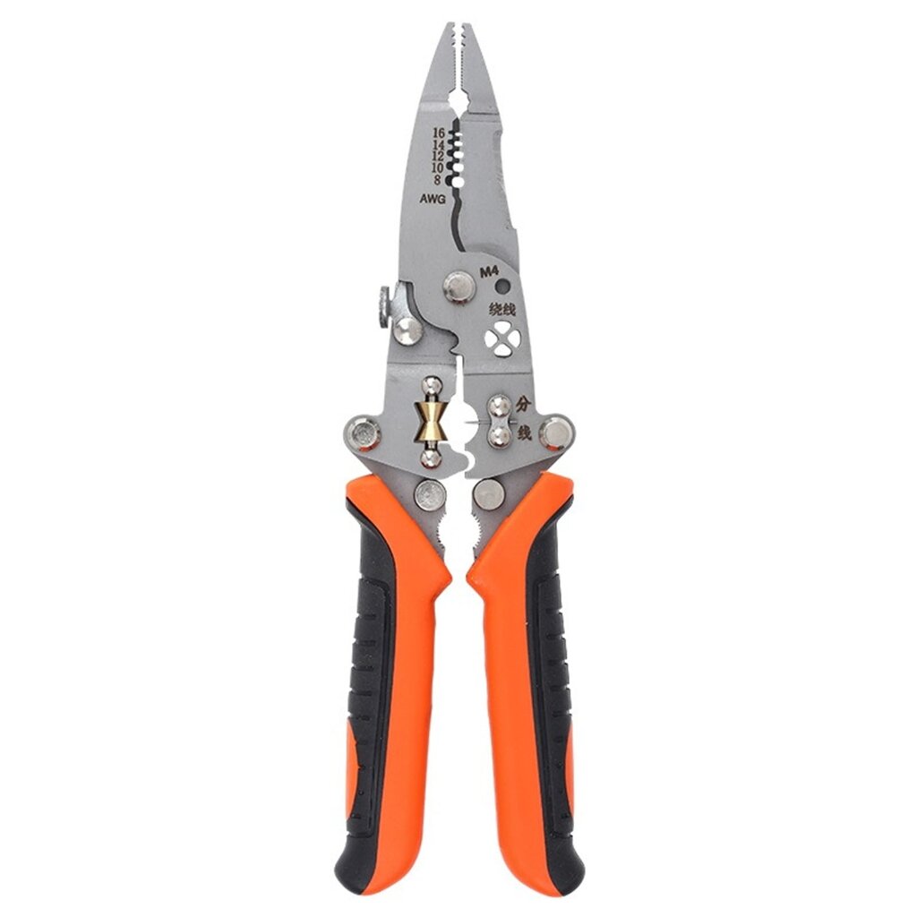 Складные Плоскогубцы Для Зачистки Проводов 12 В 1, Многофункциональные Щипцы Для Зачистки Проводов, Разделительные Электрические Плоскогубцы, Инструмент