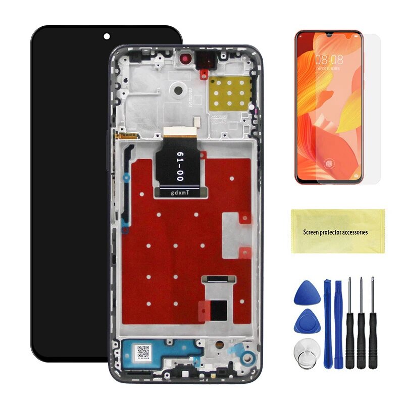 6,7 'для Honor X8a ЖК-дисплей CRT-LX1 CRT-LX2 CRT-LX3 с рамкой, дигитайзер Black With Frame