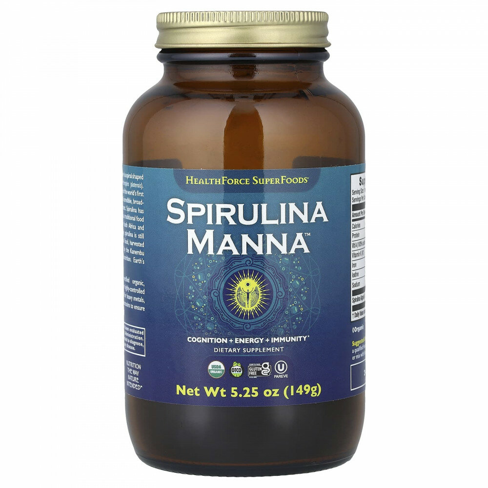 HealthForce Superfoods, Spirulina Manna™, 149 г (5,25 унции)