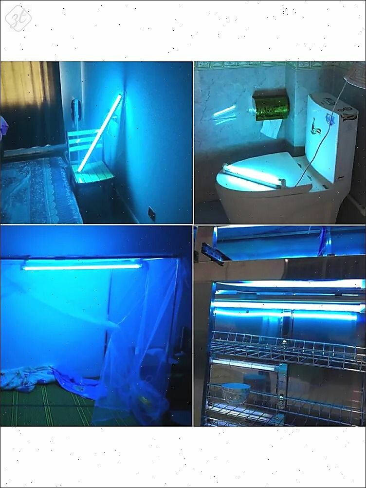 Бактерицидная (кварцевая) лампа, озонатор, двойного действия УФ+озон, 8Вт, 30 см