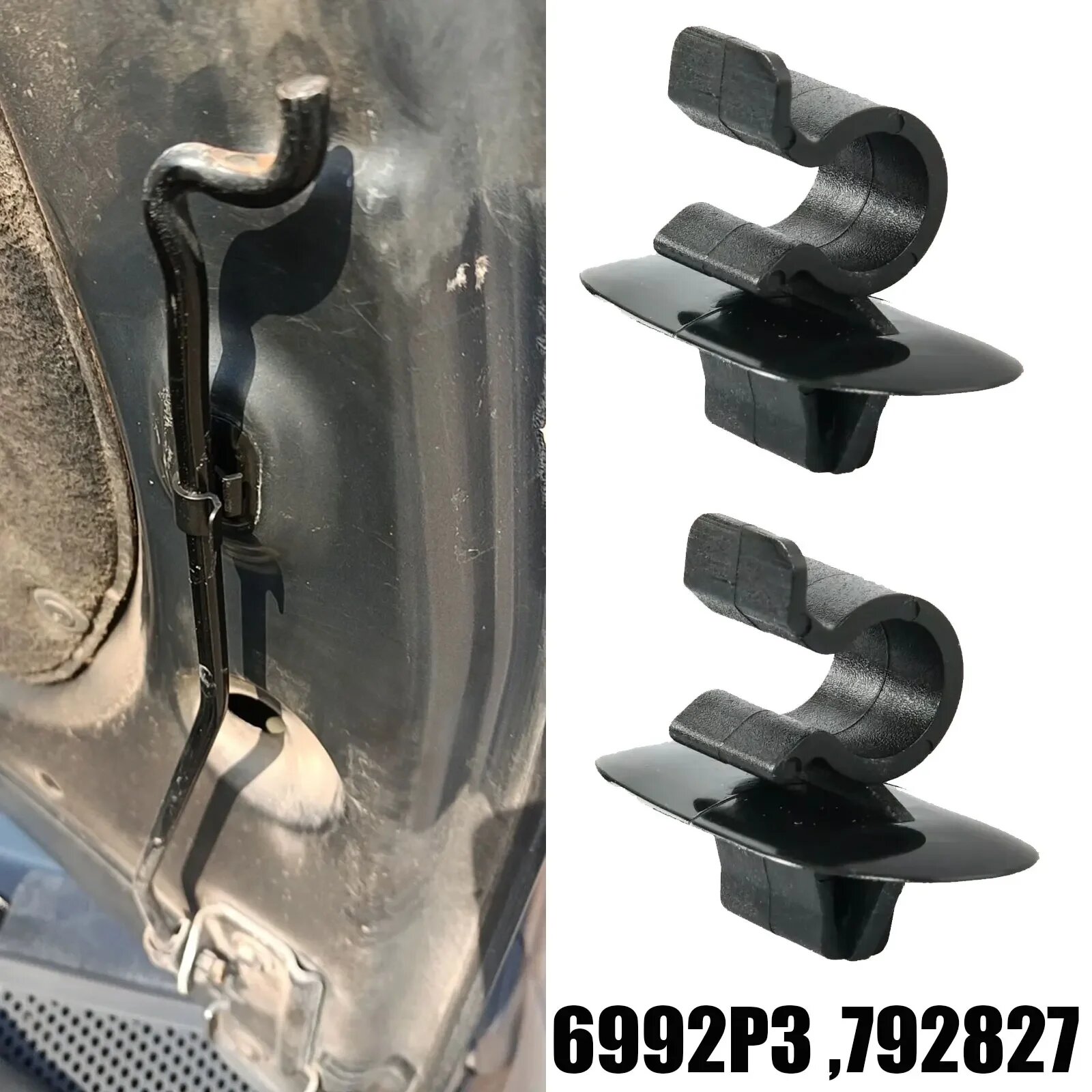 Для Peugeot 206 306 407 3008 Partner капот стержень поддержки зажима держатель крепеж 2 pieces