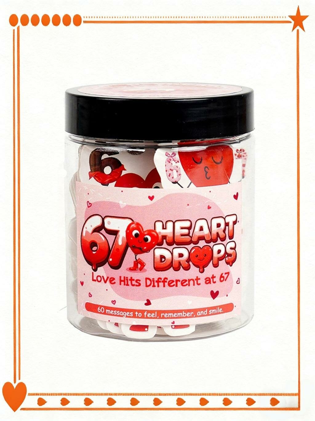 Банка с романтическими записками «День святого Валентина», A