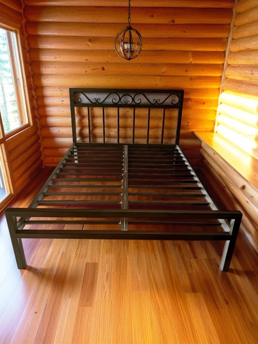 Кровать LOFT Mebel Мира 160, двуспальный, кованая, металлическая