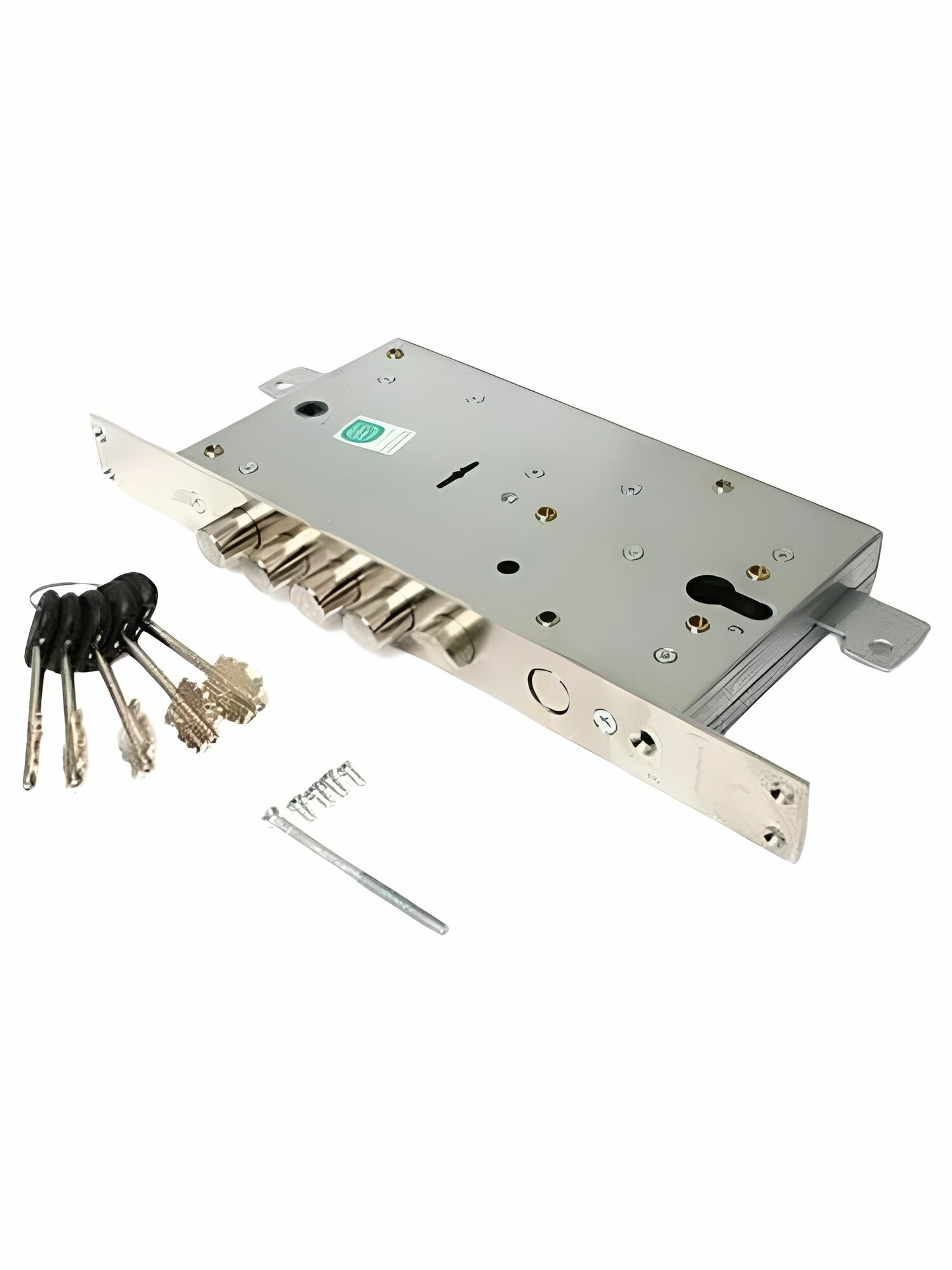 Замок врезной гардиан 25.12Т, длин. ключ, комбинированный с двумя механизмами секретности, защелкой и вертикальным приводом