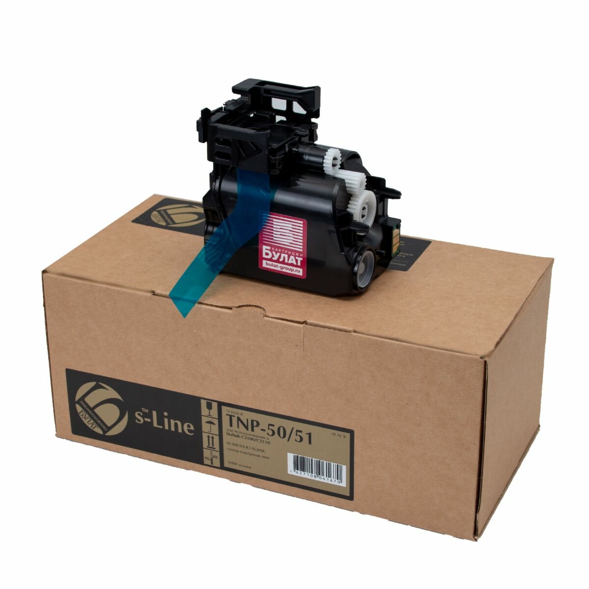 Тонер-картридж булат s-Line TNP50K, TNP51K для Konica Minolta bizhub C3100 (Чёрный, 5000 стр.), универсальный