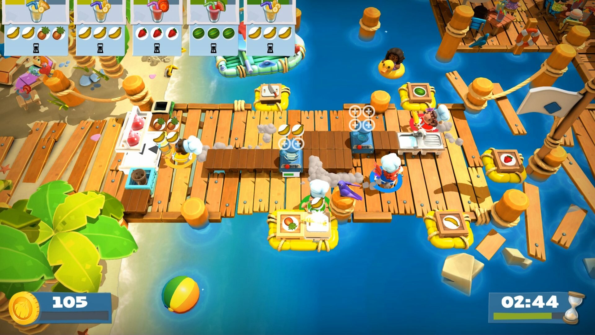 Overcooked! 2 - Surf 'n' Turf DLC RU/CIS PC Steam Ключ • Активация Steam