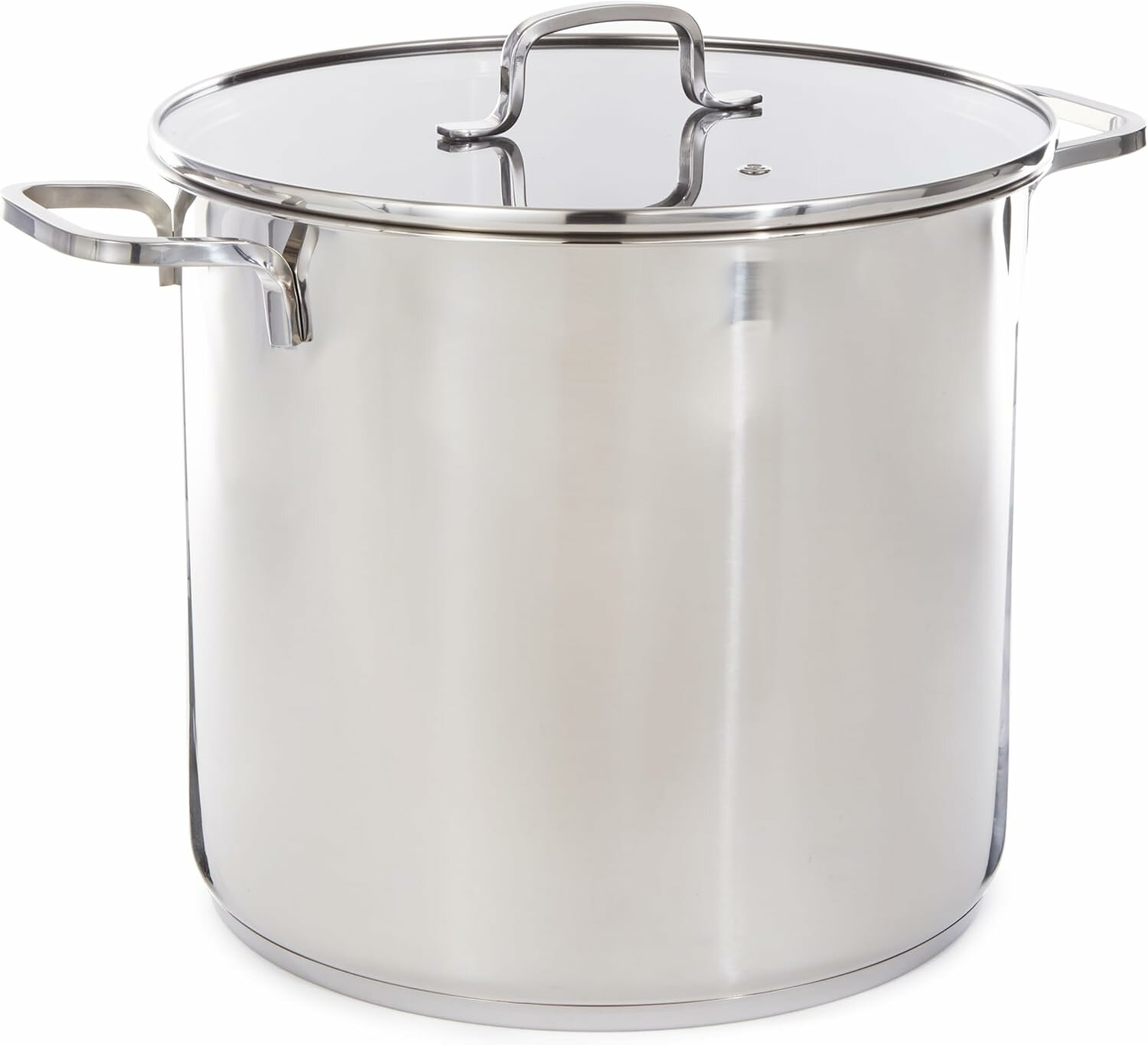 Кастрюля с крышкой, BergHOFF Dina Helix, объем 15 л, нержавеющая сталь, диаметр 28 см, стеклянная крышка