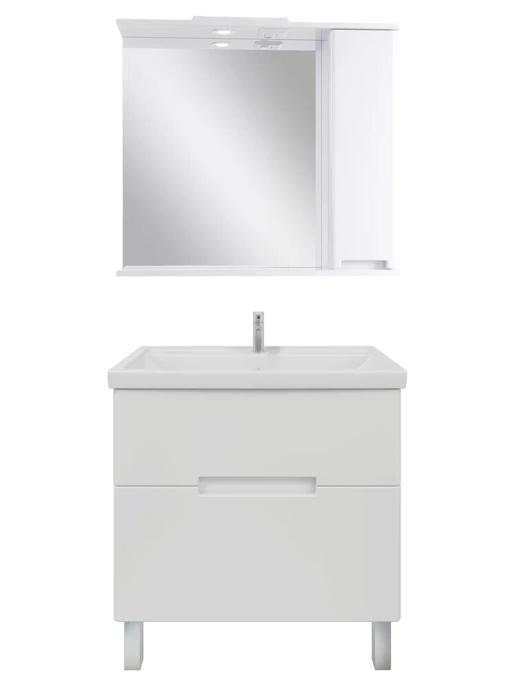 Мебель для ванной комнаты SanStar Ориана 80 напольная, раковина Kirovit Фостер 80