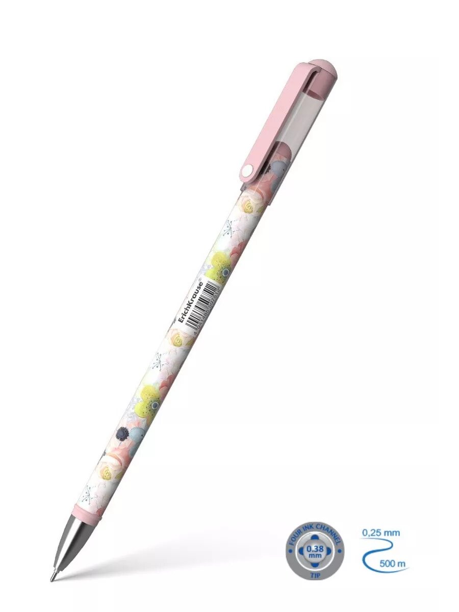 Ручка гелевая ColorTouch Flower Cocktail, цвет чернил синий