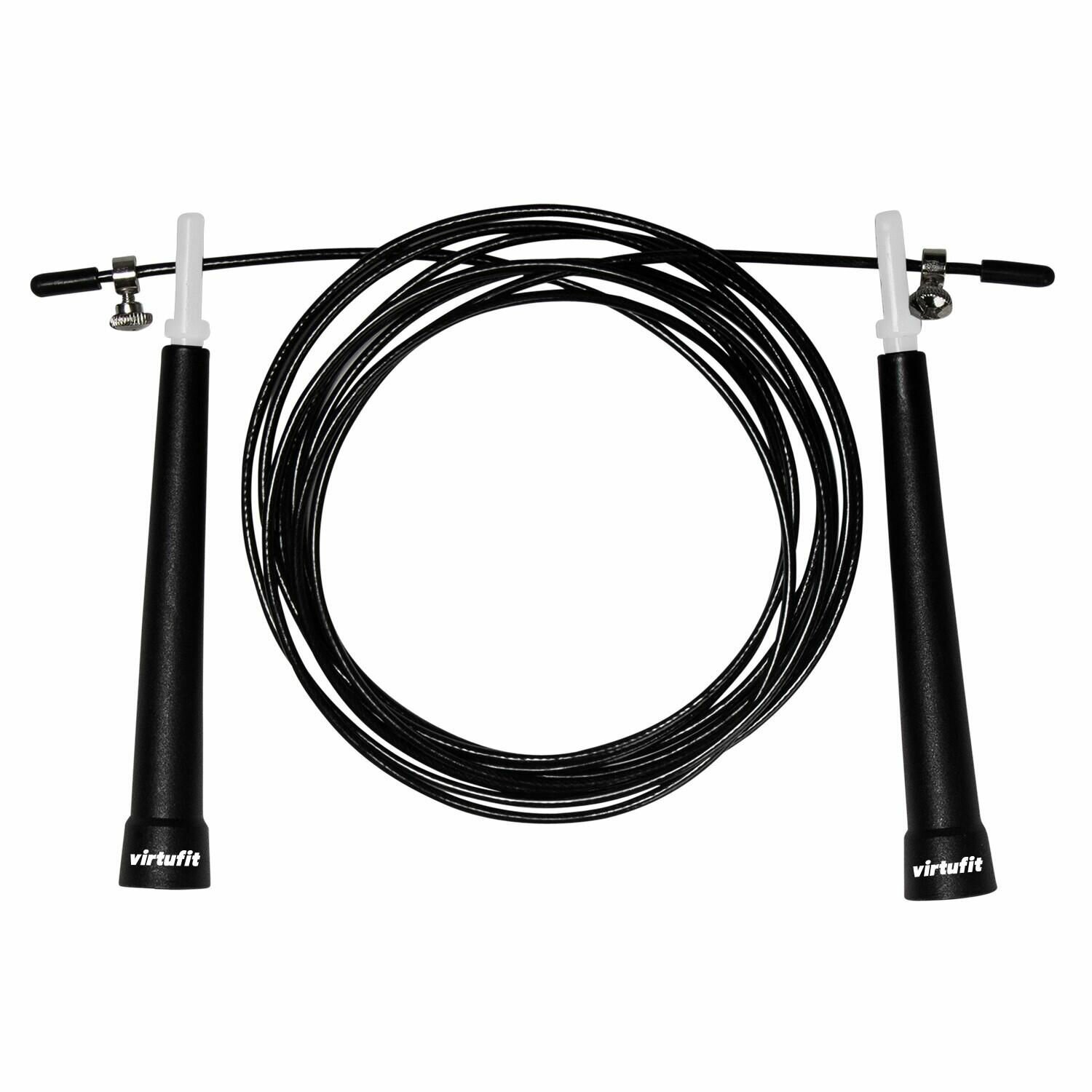 Скакалка для тренировок Speedrope - регулируемая, Decathlon, Цвет: Черное