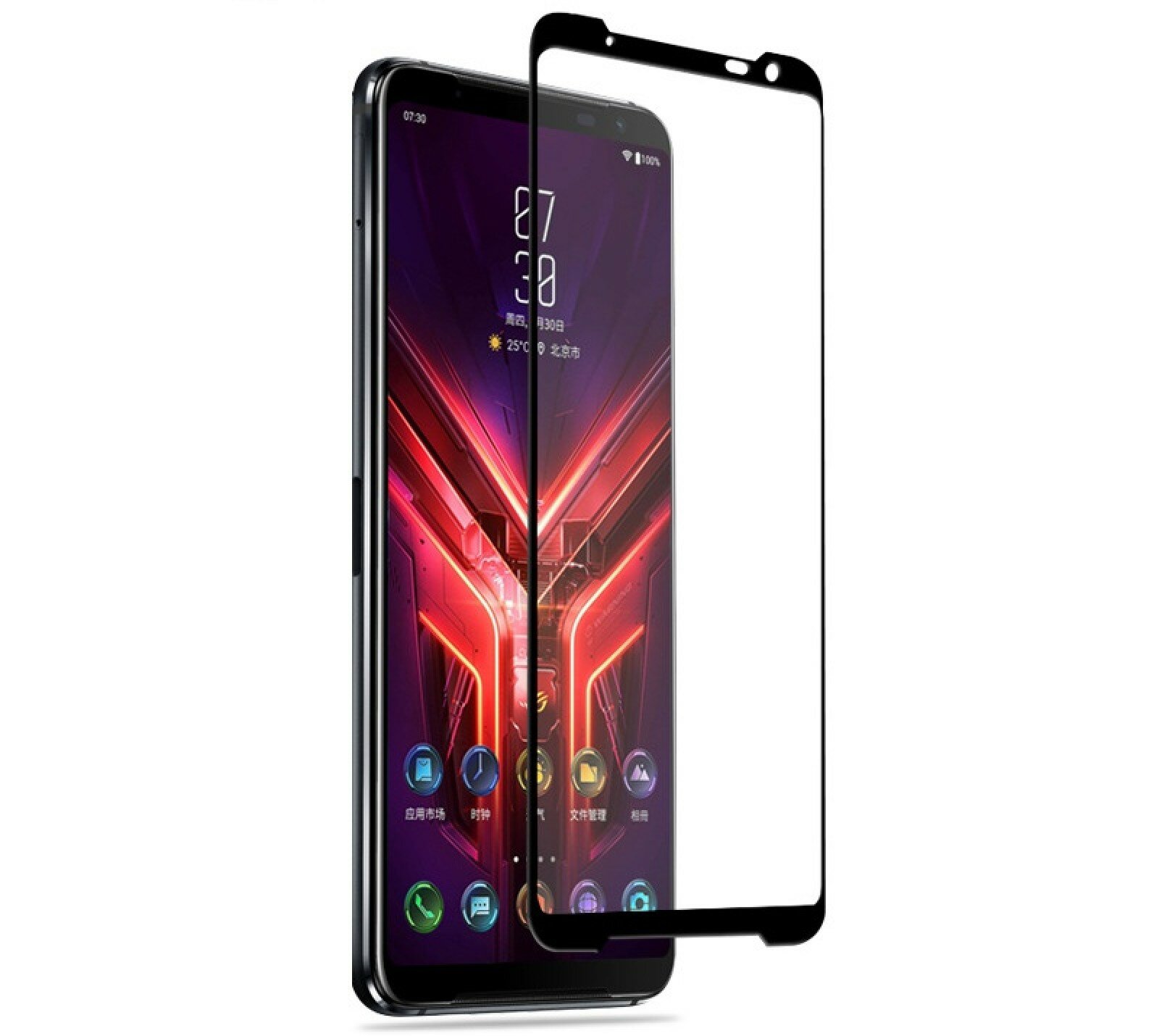 3D/5D защитное стекло MyPads для Asus ROG Phone III 3 (ZS661KS) с закругленными изогнутыми краями