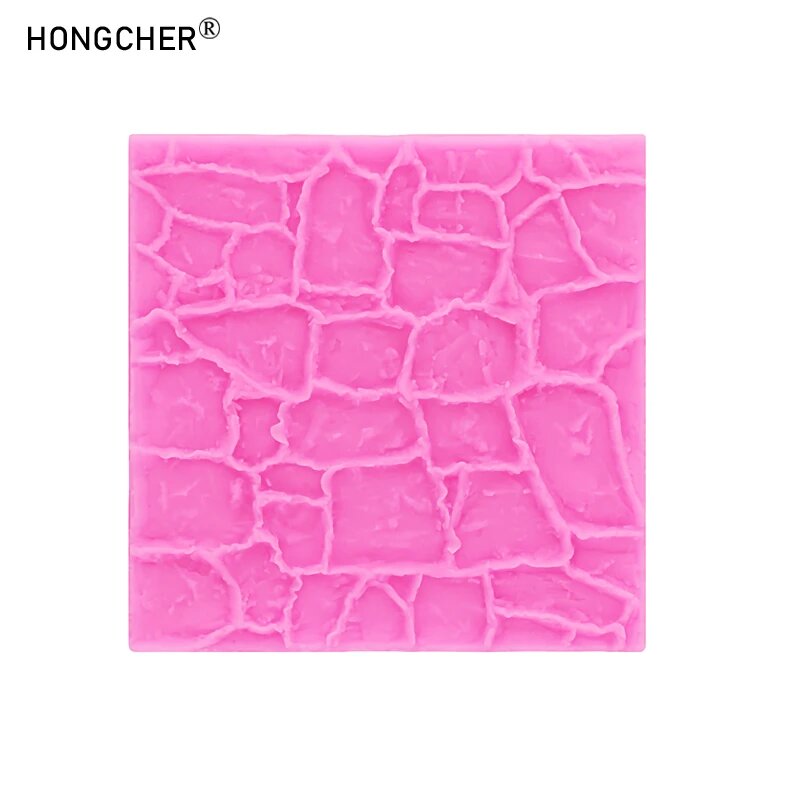 Силиконовая форма для шоколада HONGCHER, Pink1, текстура камня