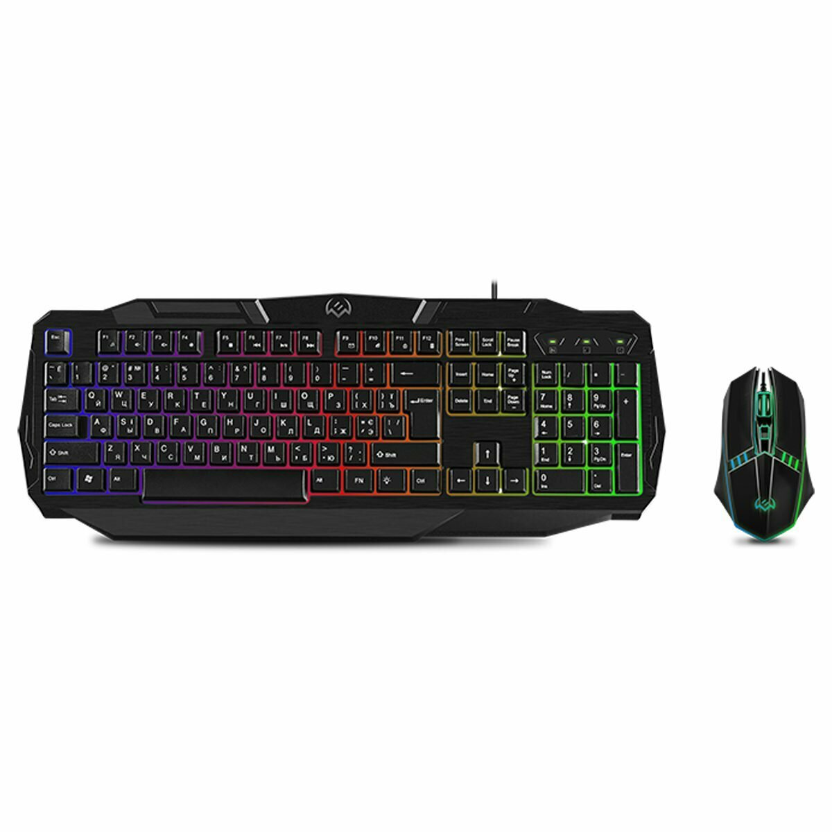 Набор клавиатура+мышь Sven GS-9100, USB, подсветка, черный (SV-018436)