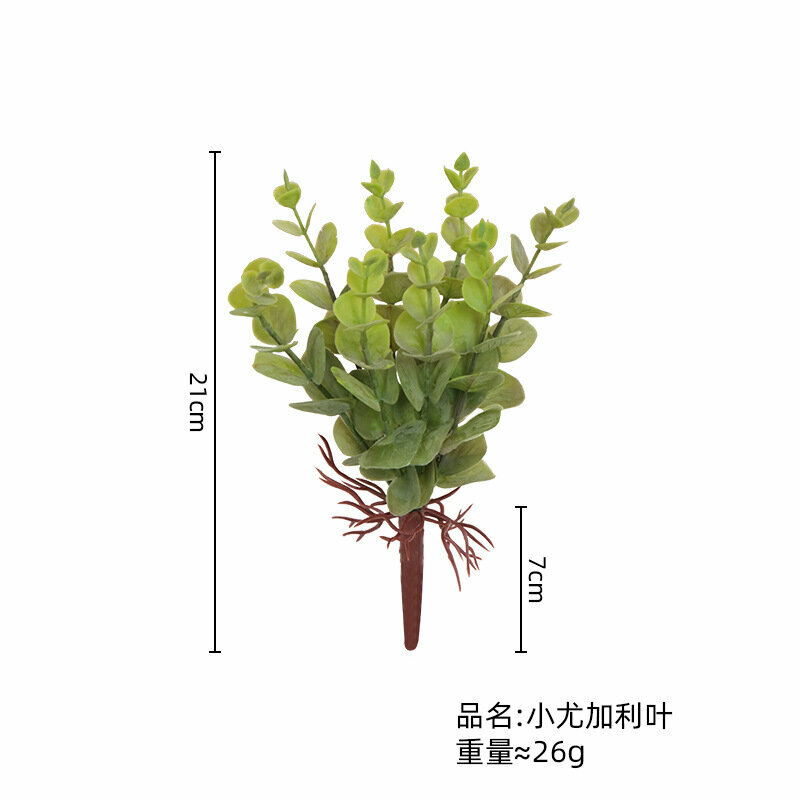 Искусственные листья эвкалипта и денежного дерева для трансграничной торговли, декоративные листья для скандинавских свадебных цветочных композиций, украшения для витрин отелей и домов.
