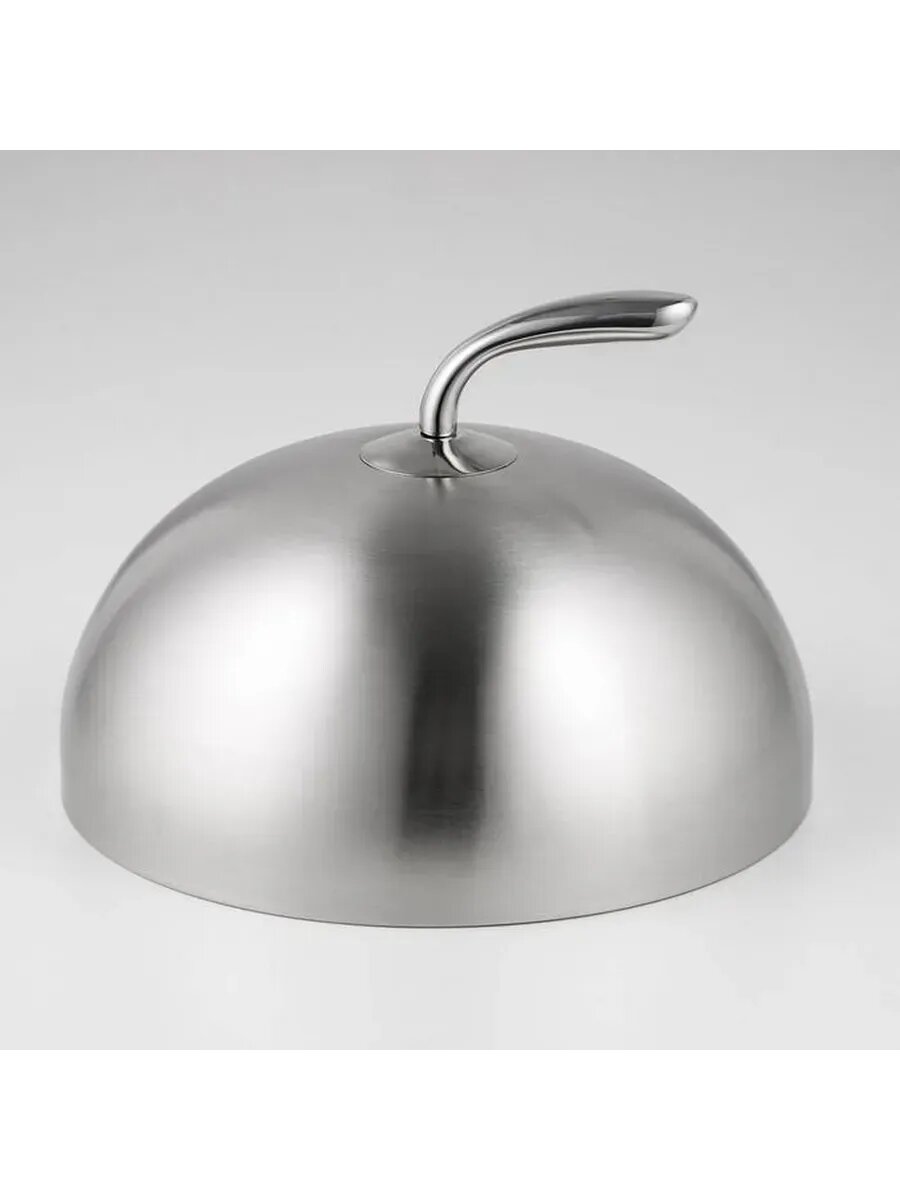 Стильная крышка-клош из нержавейки 24 см
