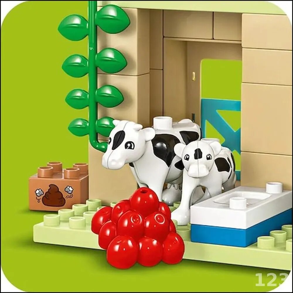 Конструктор LEGO Duplo Caring for Animals at the Farm 10987, ферма для животных, пластик, от 2 лет — фото 1