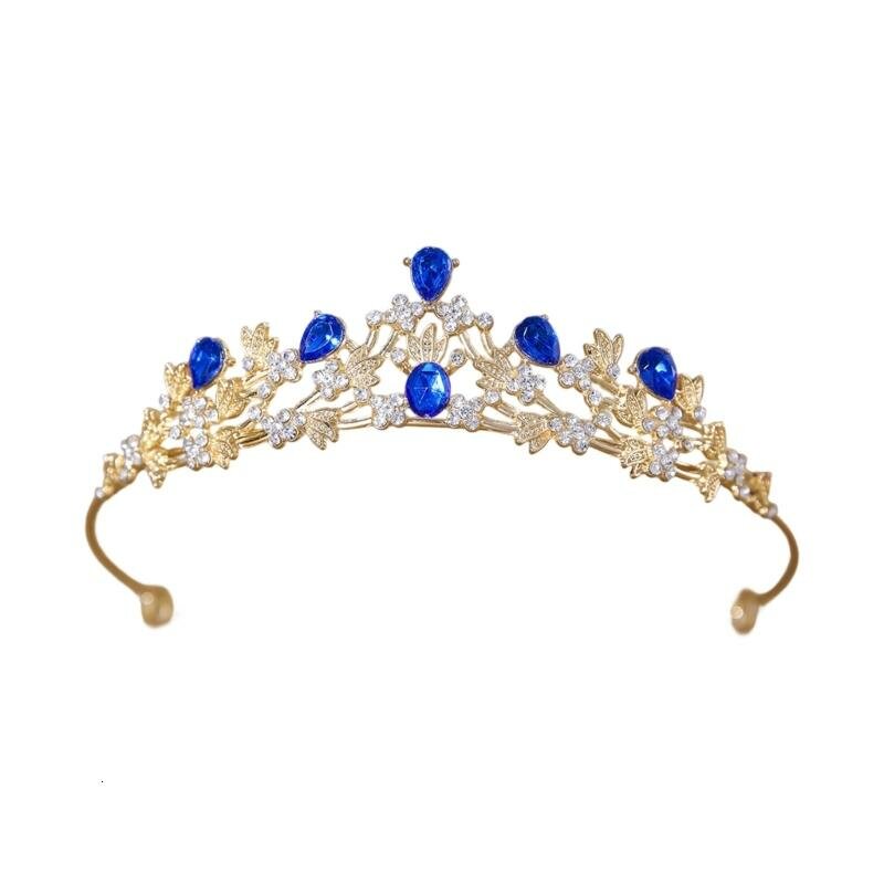 Корона из кристаллов и страз, Синий