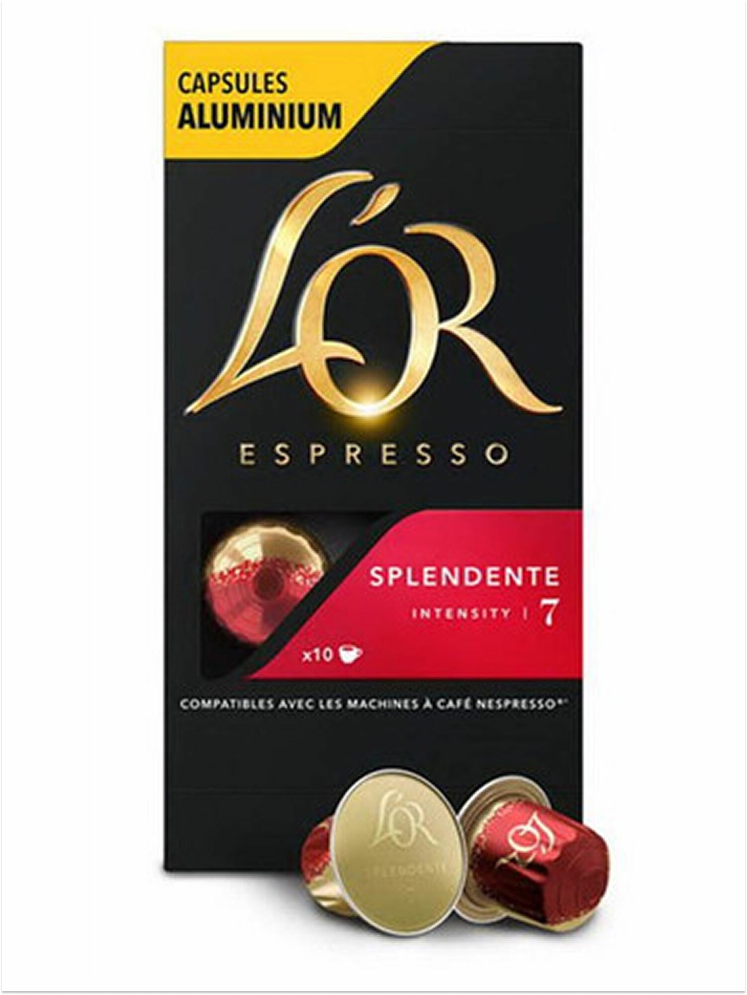 Кофе в капсулах Lor Espresso Splendente для кофемашин Nespresso 10шт, 52г