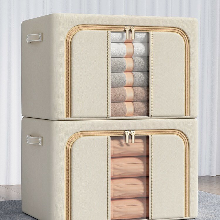 Коробка для хранения одежды, тканевый органайзер для переезда с увеличенной вместимостью, складная корзина для хранения в общежитии оптом.