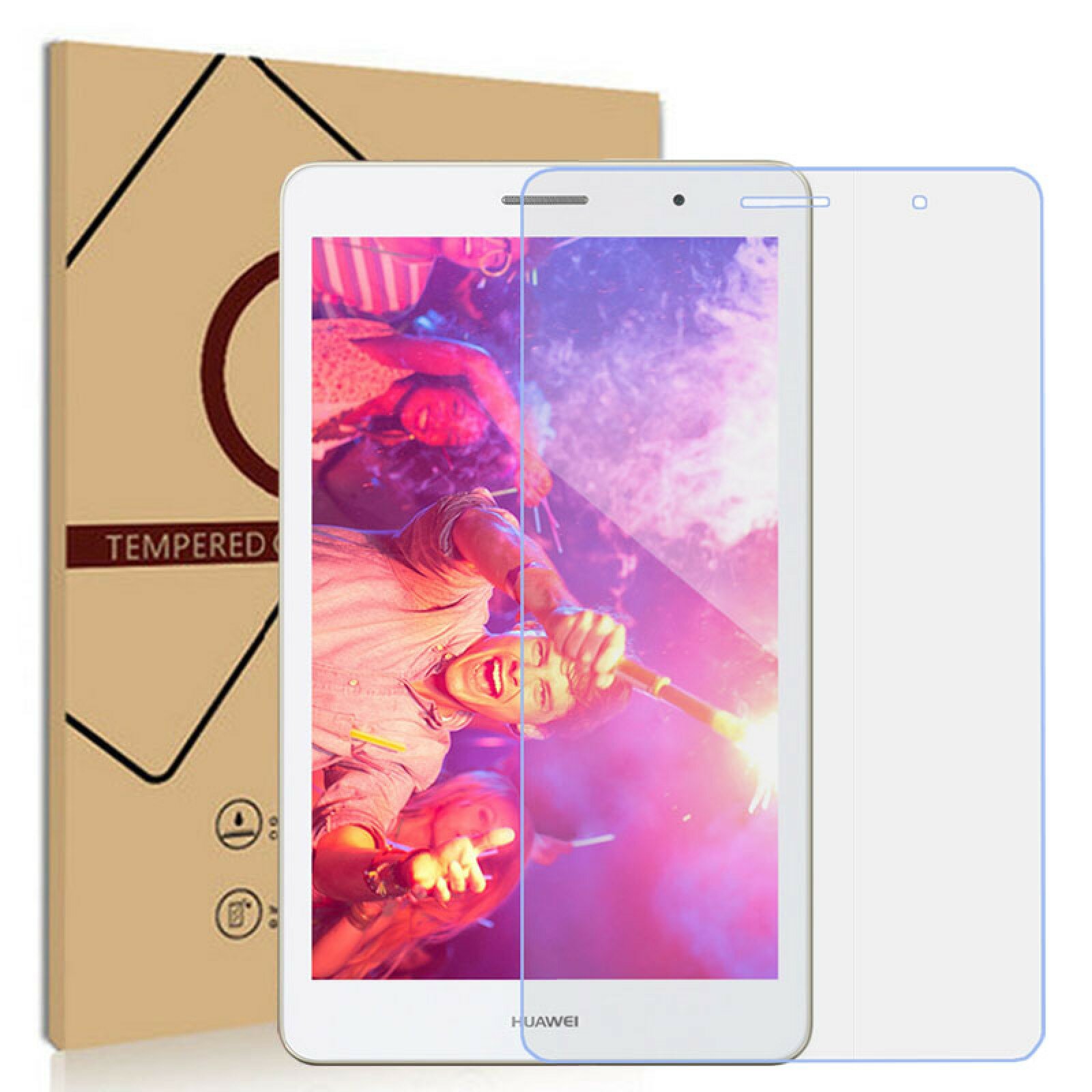 Защитное стекло MyPads для планшета Huawei MediaPad T3 8.0 LTE с олеофобным покрытием