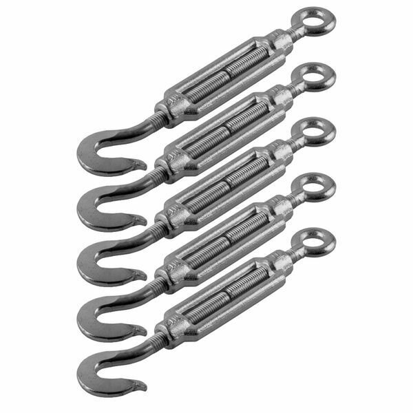 Талреп М16 крюк-кольцо DIN 1480 оцинкованный (1 шт) Натяжитель для цепи/троса/каната