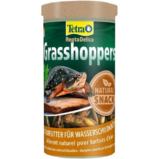 Лакомство для водных черепах Tetra ReptoDelica Grasshopers кузнечики 250 мл