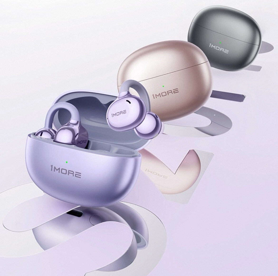 Наушники-клипсы 1More S20 Pro, Bluetooth 6.0, с шумоподавлением, IPX5, Black