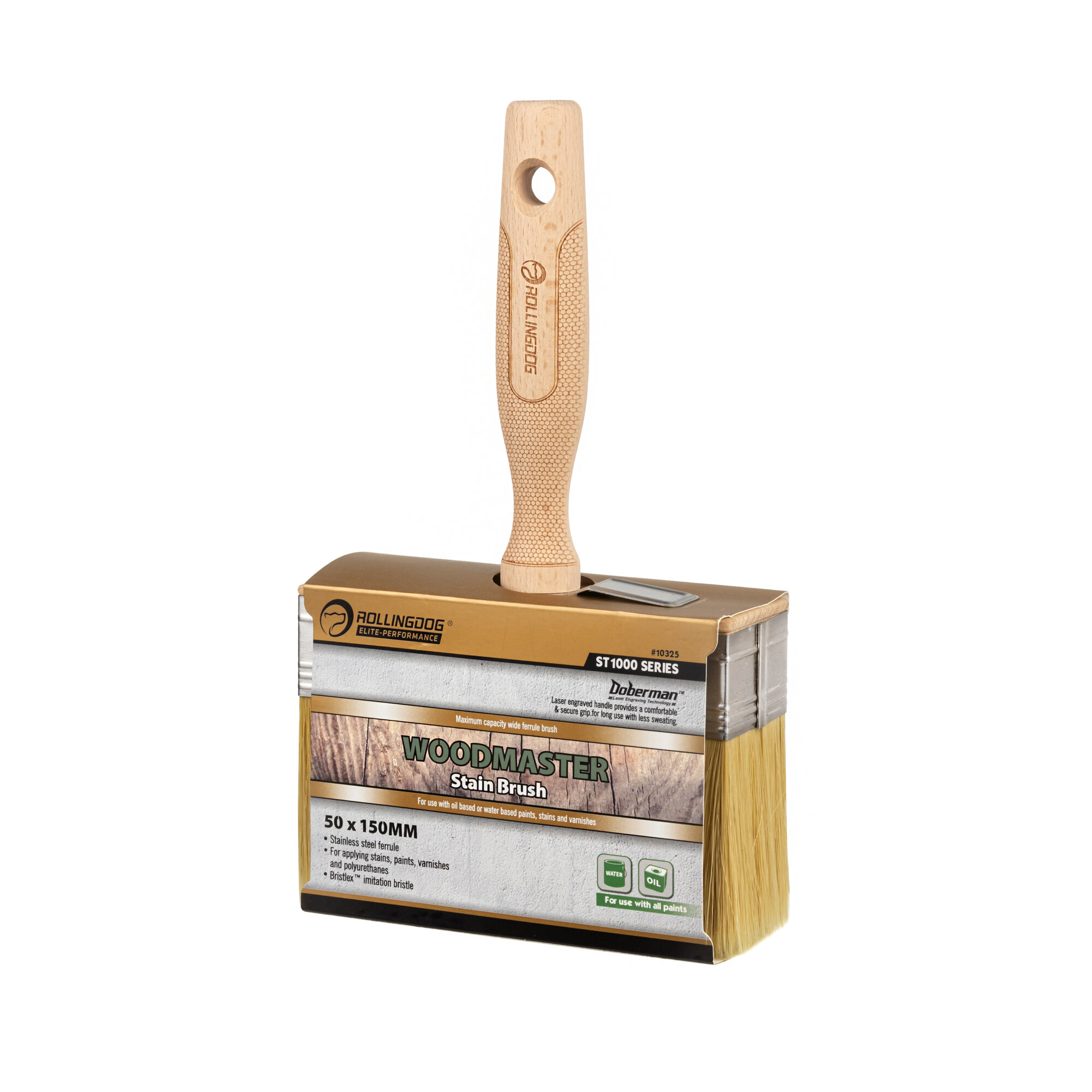 Кисть макловица Rollingdog ST1000 50x150мм, синтетика, серия Elite, арт.10325