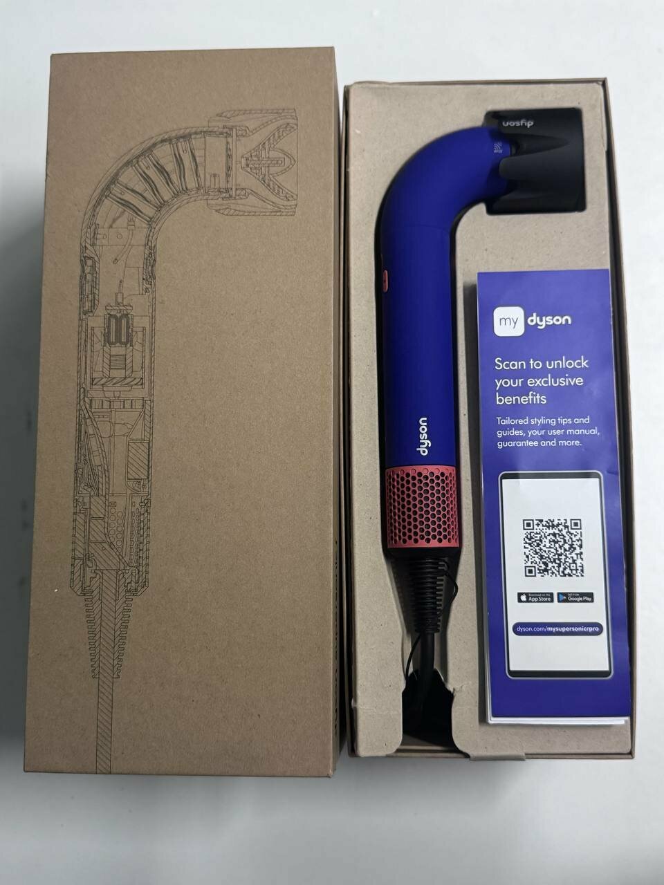 Фен Dyson HD18 Supersonic R Pro, vinca blue/ topaz orange EU