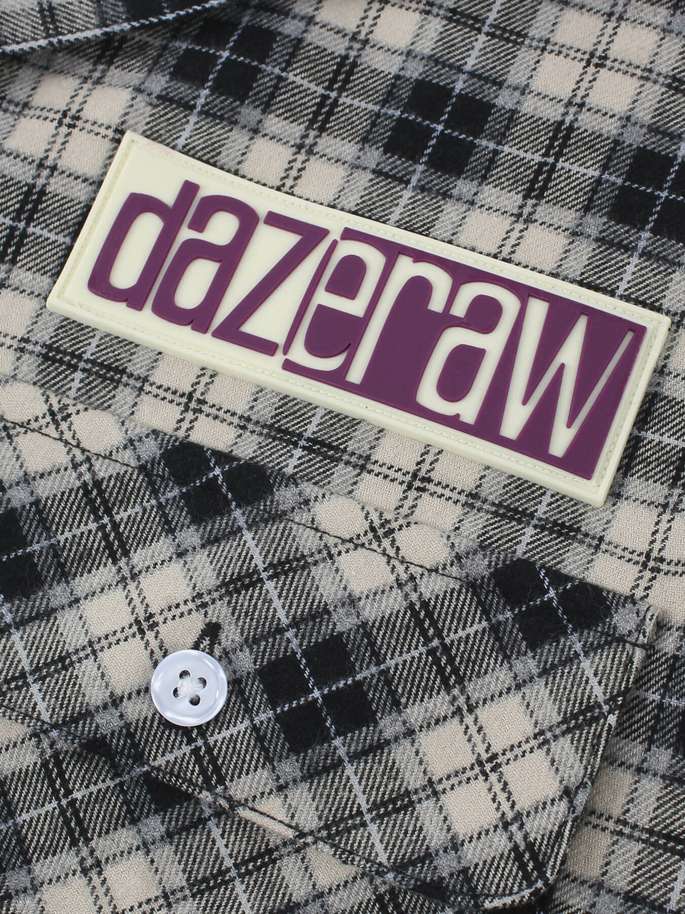 Рубашка Daze RAW PATCH, размер M, черный/белый — фото 1