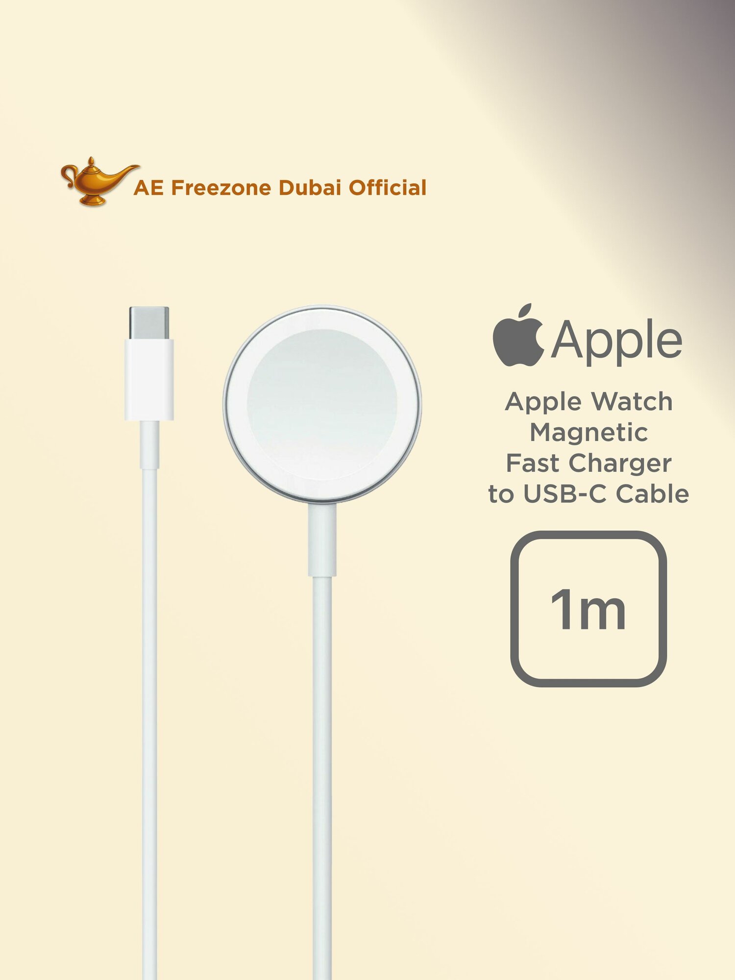 Кабель Apple Watch Magnetic Fast Charger to USB-C Cable 1m (MT0H3)