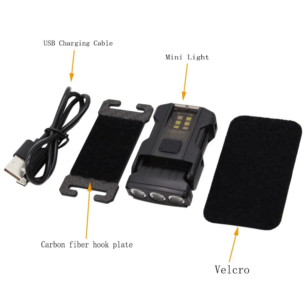 Тактический фонарик EDC, портативный светильник для кемпинга, пешего туризма, безопасности, мигающий свет, система Molle для ремня рюкзака 25 мм