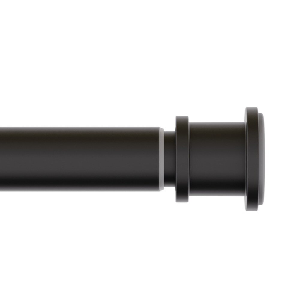 Карниз Iddis Elegante, для ванной комнаты, прямой, 110-200 см, черный SB0120i14