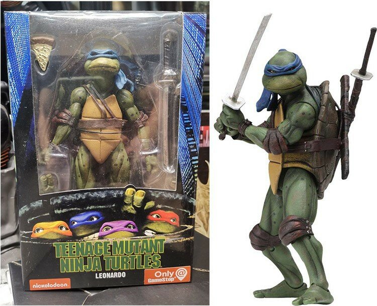 NECA Teenage Mutant Ninja Turtles, версия фильма 1990 года, TMNT, ограниченная серия, 7-дюймовая фигурка, модель