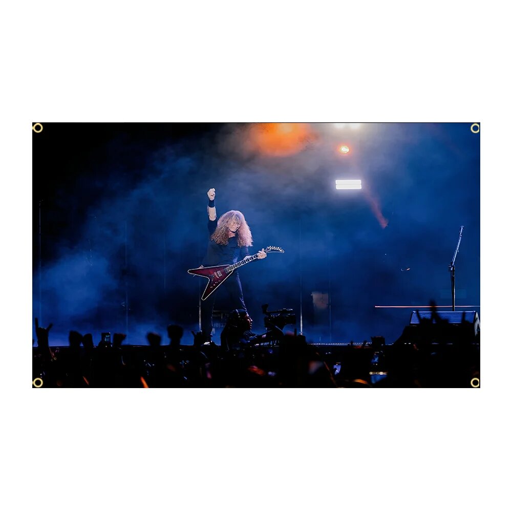 Персонализированный флаг M-MegadethS из полиэстера 60 х 90 см, Красный