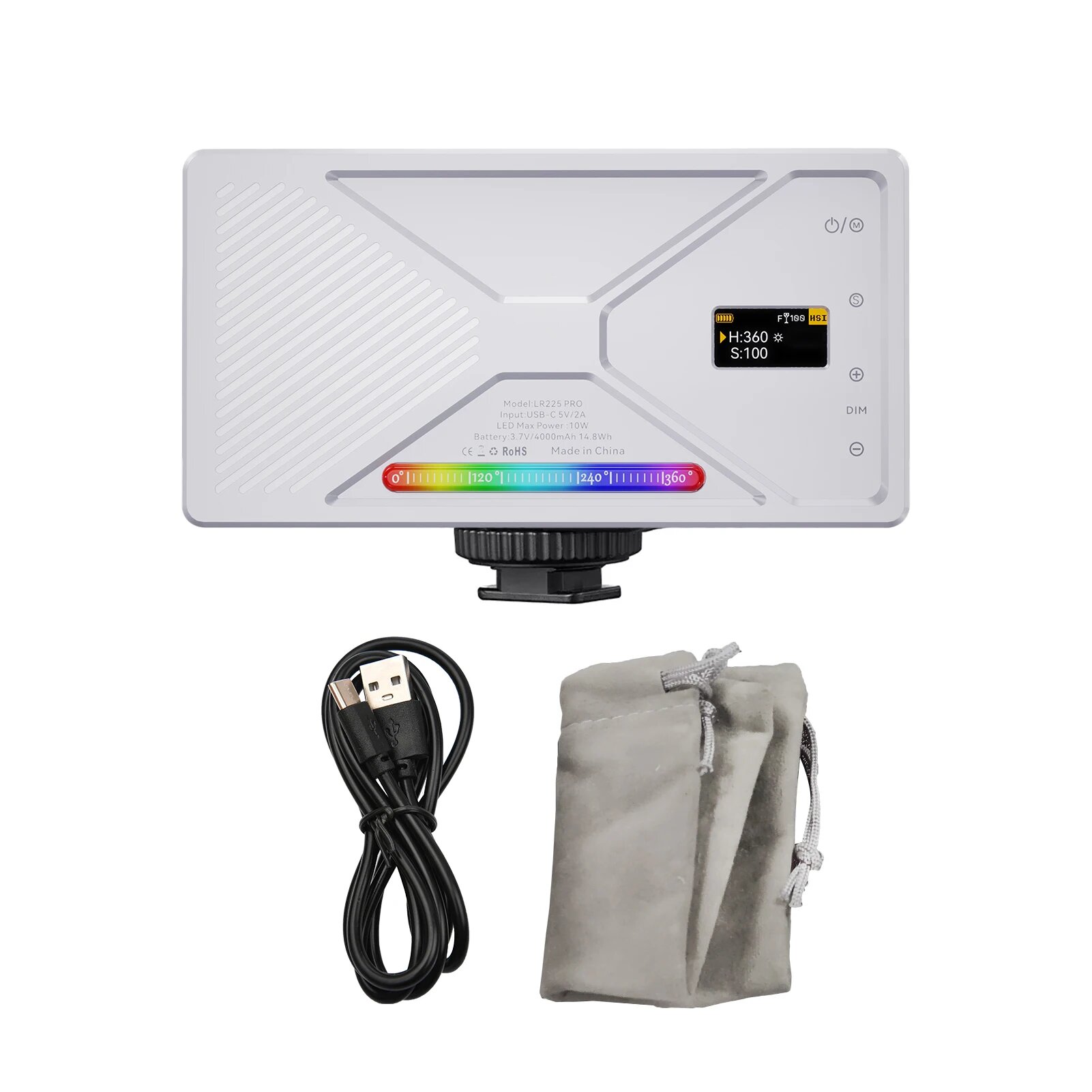 YOUTHINK Портативный RGB видеосвет 3200К-5600К