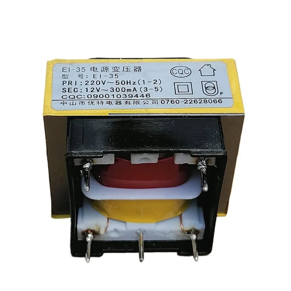 EI-35-300-120 плата питания вытяжки трансформатор 220В на 12В300мА стерилизатор 5 пин